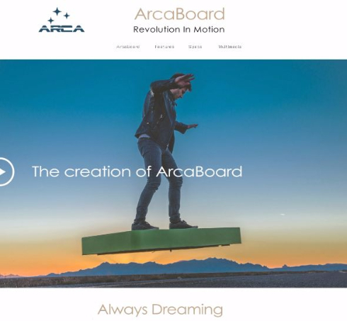 バック・トゥ・ザ・フューチャーのホバーボードついに現実に！「ArcaBoard」の予約開始、価格は約230万円: Diarylog